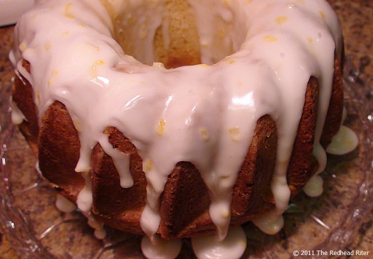 Lemon Sour Cream Bundt Cake with Lemon Drizzle
